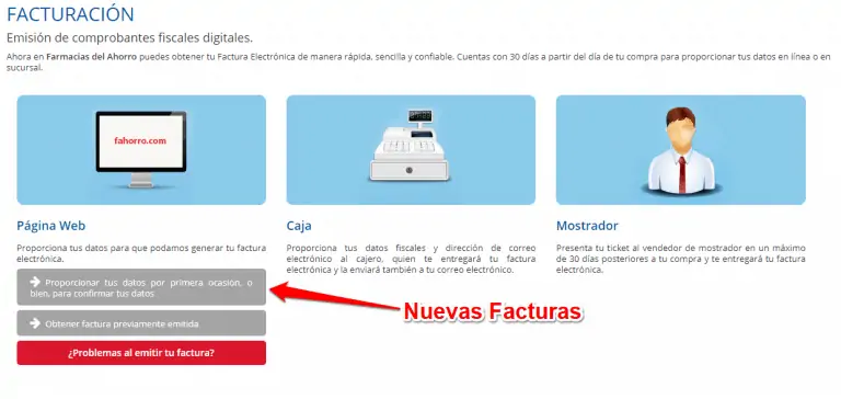 Farmacias del Ahorro Facturación -Como facturar en Línea