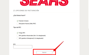 SEARS Facturación Electrónica - Como facturar online