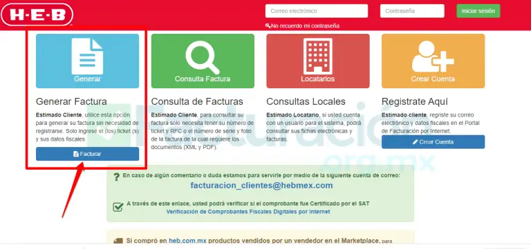 HEB Facturación. Como Facturar Tickets de Compra en Línea