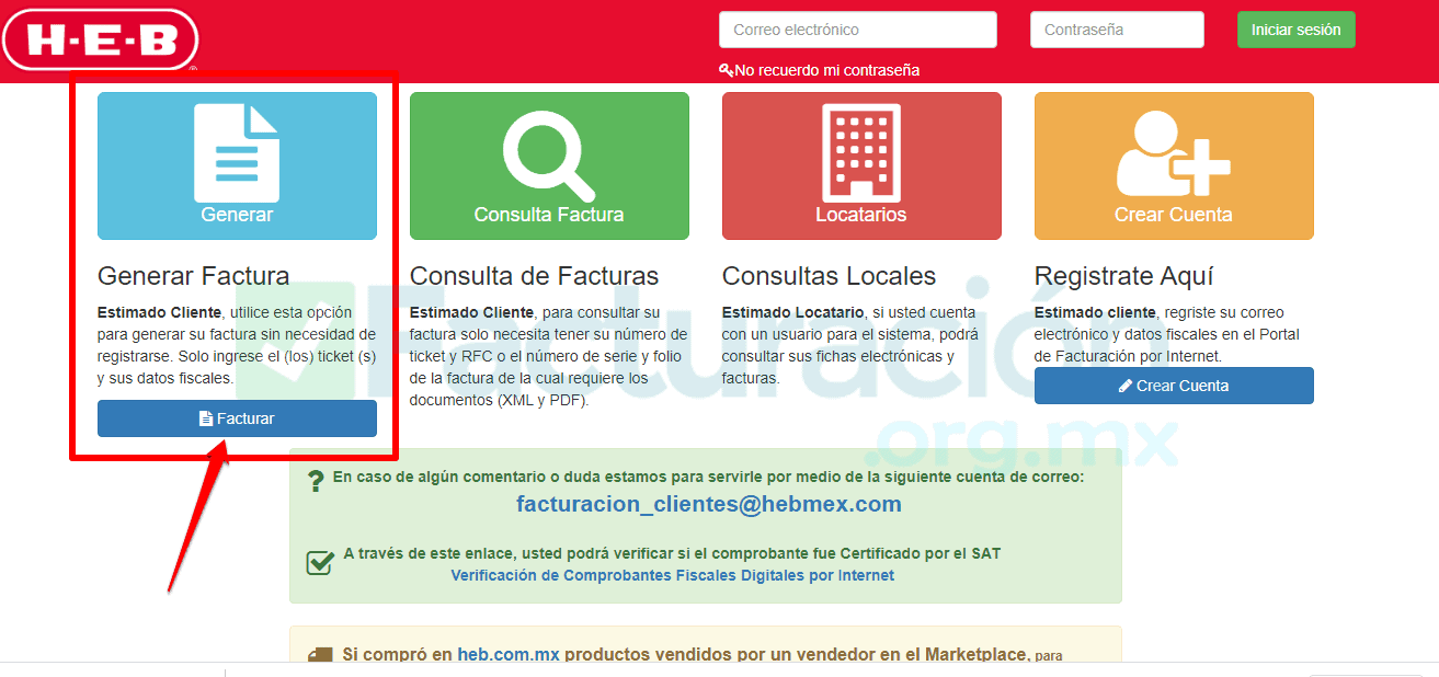 HEB Facturación. Como Facturar Tickets de Compra en Línea