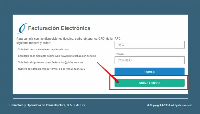 PINFRA Facturación –Como Facturar tus Tickets de Casetas