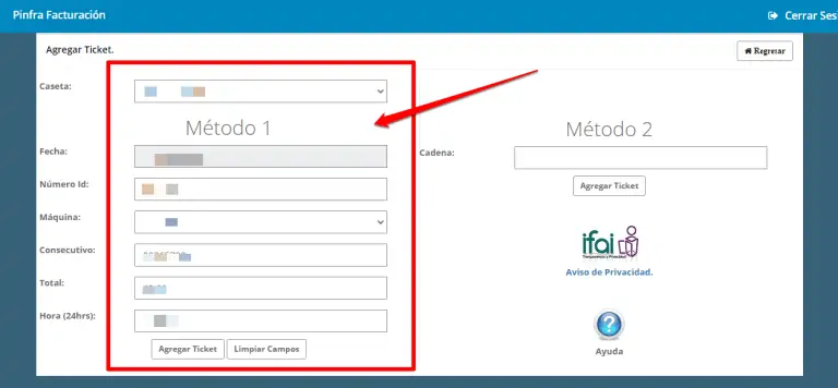 PINFRA Facturación –Como Facturar tus Tickets de Casetas
