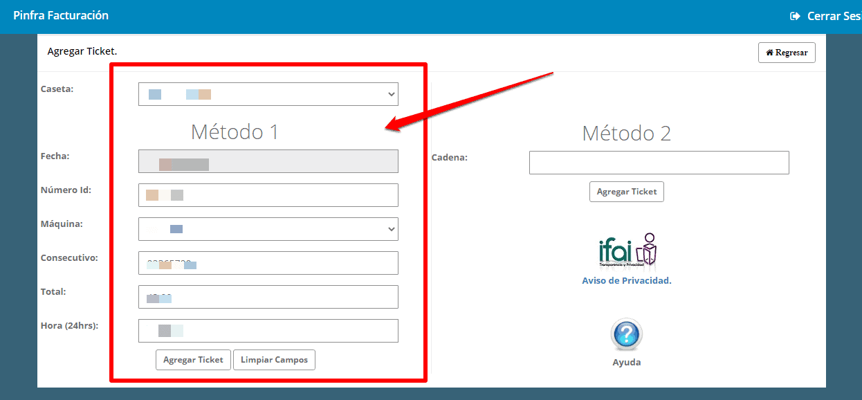 PINFRA Facturación –Como Facturar tus Tickets de Casetas