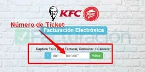 KFC Facturación. Como Facturar Consumos online