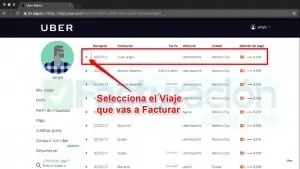 Uber Facturas Electrónicas. Como Facturar online