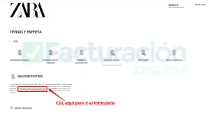 Zara Facturación. Como Facturar Tickets de Ropa y Calzado