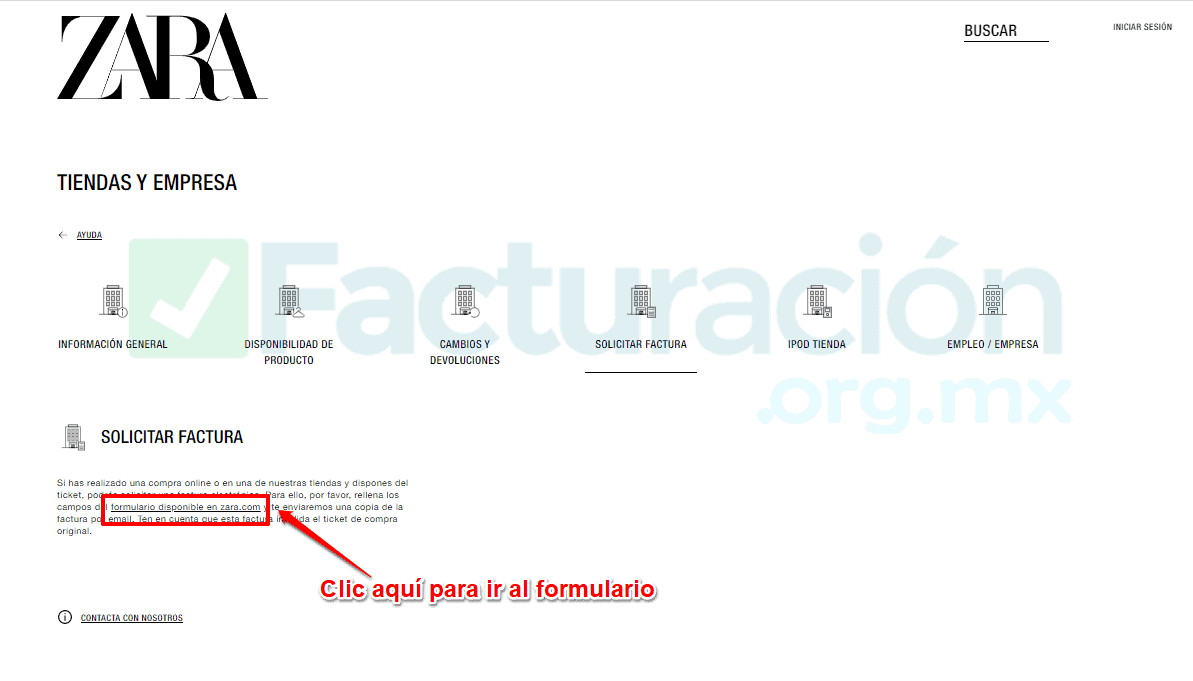 Zara Facturación. Como Facturar Tickets de Ropa y Calzado