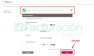 Sfera Facturación. Como facturar tus compras