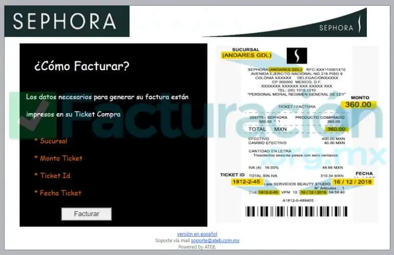 Sephora Facturación Electrónica 2021
