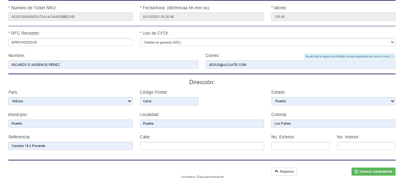Viaducto Punta Diamante Facturación (VPD) Caseta Metlapil