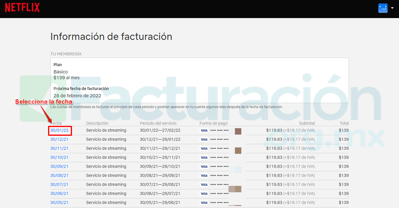 Netflix Facturación. Como Descargar Tu Factura