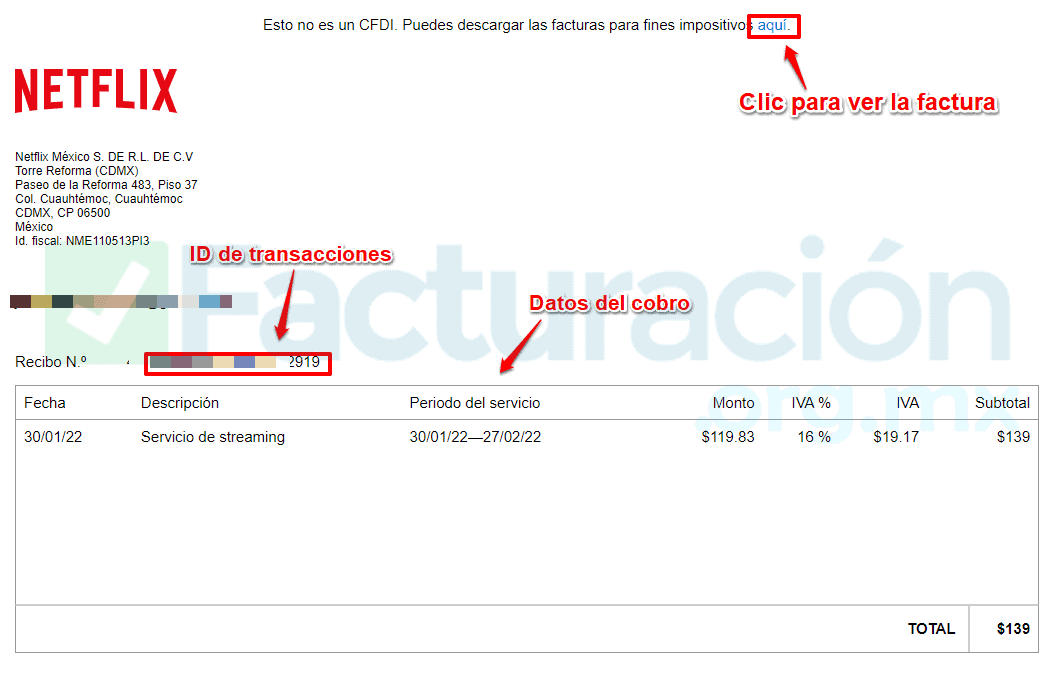 Netflix Facturación. Como Descargar Tu Factura