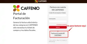 Caffenio Facturación -Factura tu Ticket en Línea