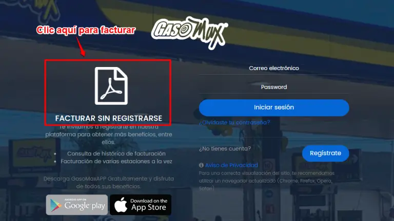 GasoMax Facturación en Línea