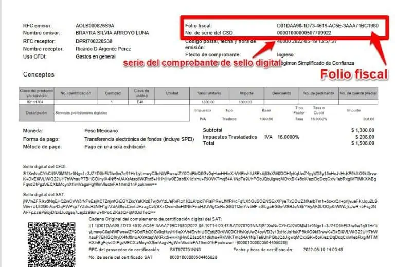 ¿Cuales son las Partes de una Factura?