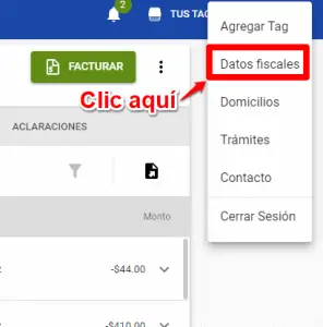 PASE Facturación. Como Facturar tus cruces con el Tag