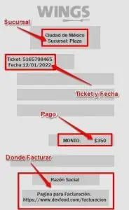 Wings facturación. Como facturar tus tickets de consumo