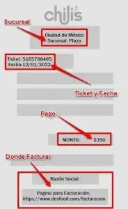 Chilis Facturación CMR: Cómo facturar tus tickets