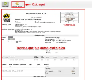 Las Alitas Facturación Guía para facturar tus consumos