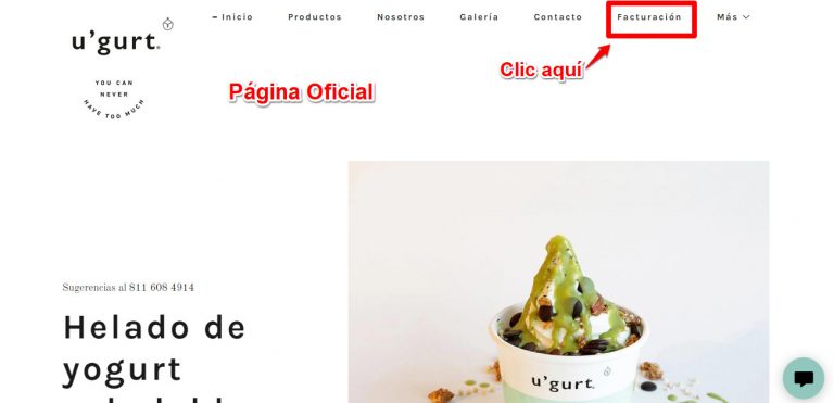 Ugurt Facturación. Como facturar tu ticket de consumo