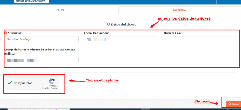 Decathlon Facturación. Cómo facturar tus tickets en línea