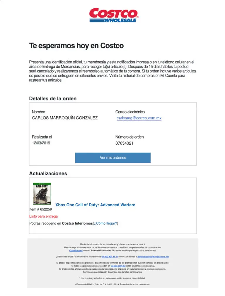 Costco en Línea. Opinión y Experiencia de compra